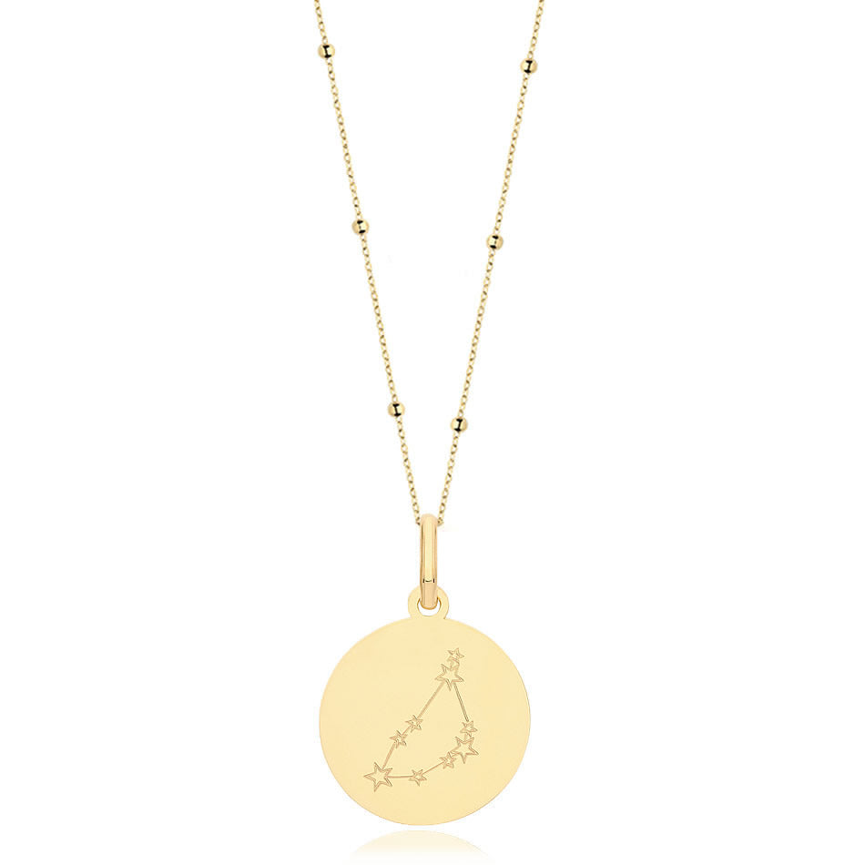 Zodiac disc necklace store