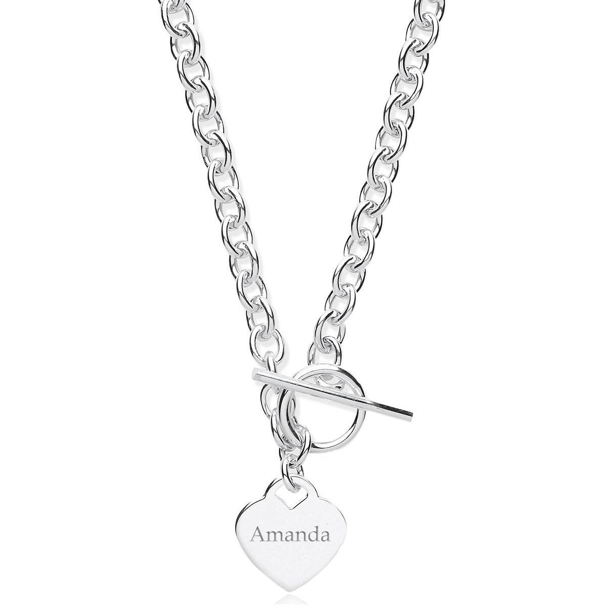 Personalised t bar necklace store