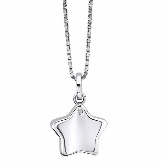 Children's Silver Diamond Star Locket Necklace – Bijou Jewellery