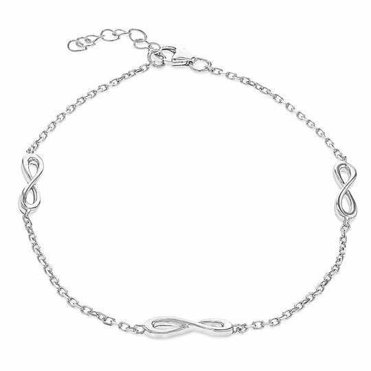 Sterling Silver Infinity Link Bracelet – Bijou Jewellery